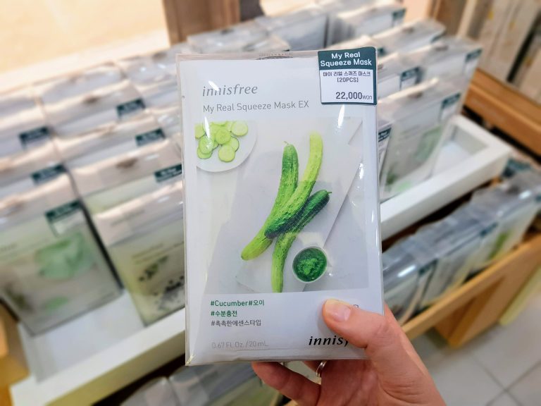 Innisfree Sheet Mask Review | My Real Squeeze Mask EX Line