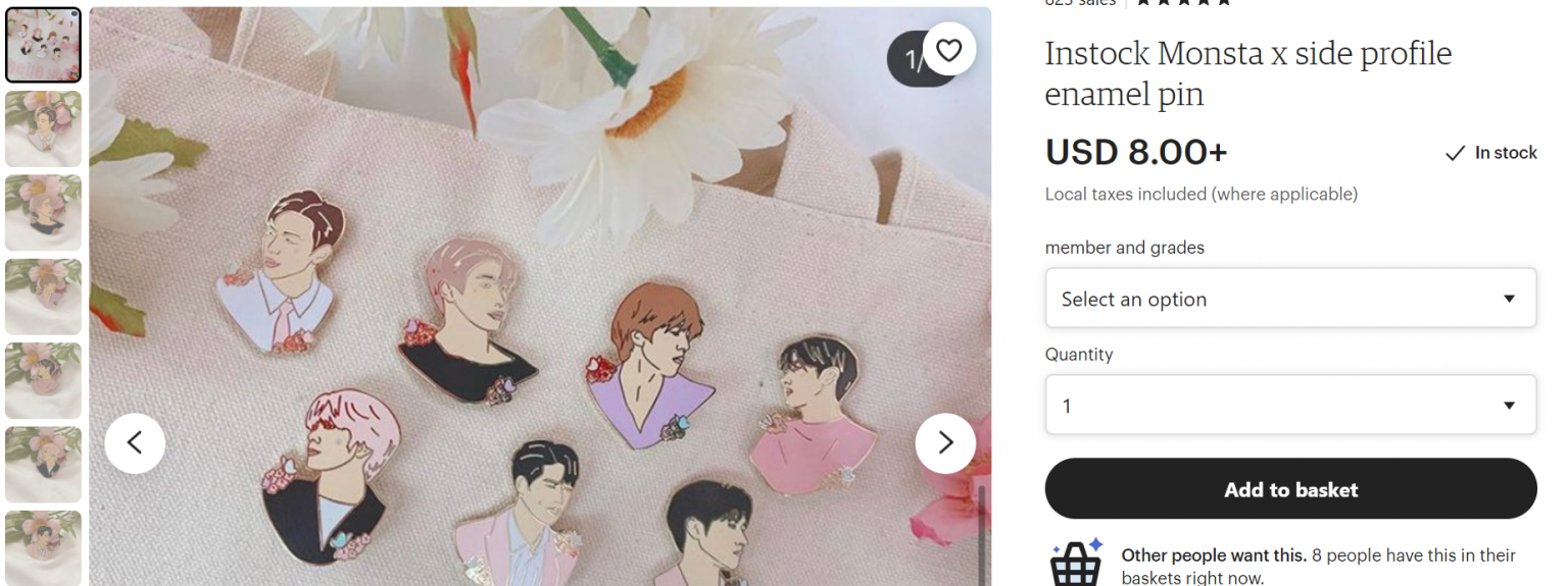 Monsta X Lightstick & Merch (Shirt, Hoodie, Poster, Photocards)